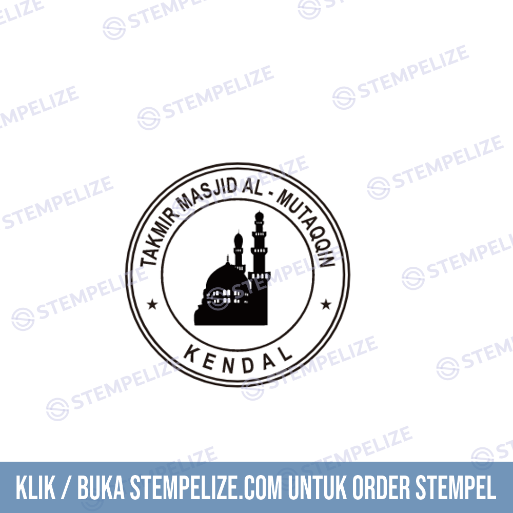 Contoh Stempel Masjid / Musholla / DKM / Takmir / PHBI / Remaja Masjid