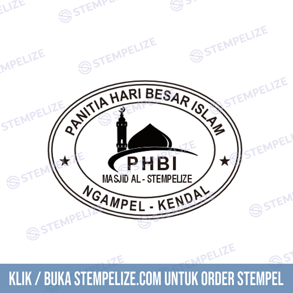 Contoh Stempel Masjid / Musholla / DKM / Takmir / PHBI / Remaja Masjid