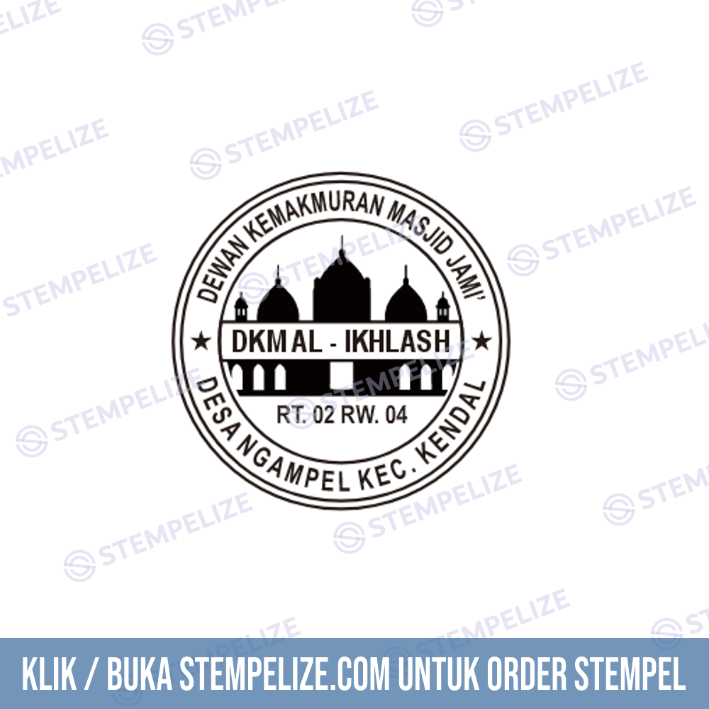 Contoh Stempel Masjid / Musholla / DKM / Takmir / PHBI / Remaja Masjid
