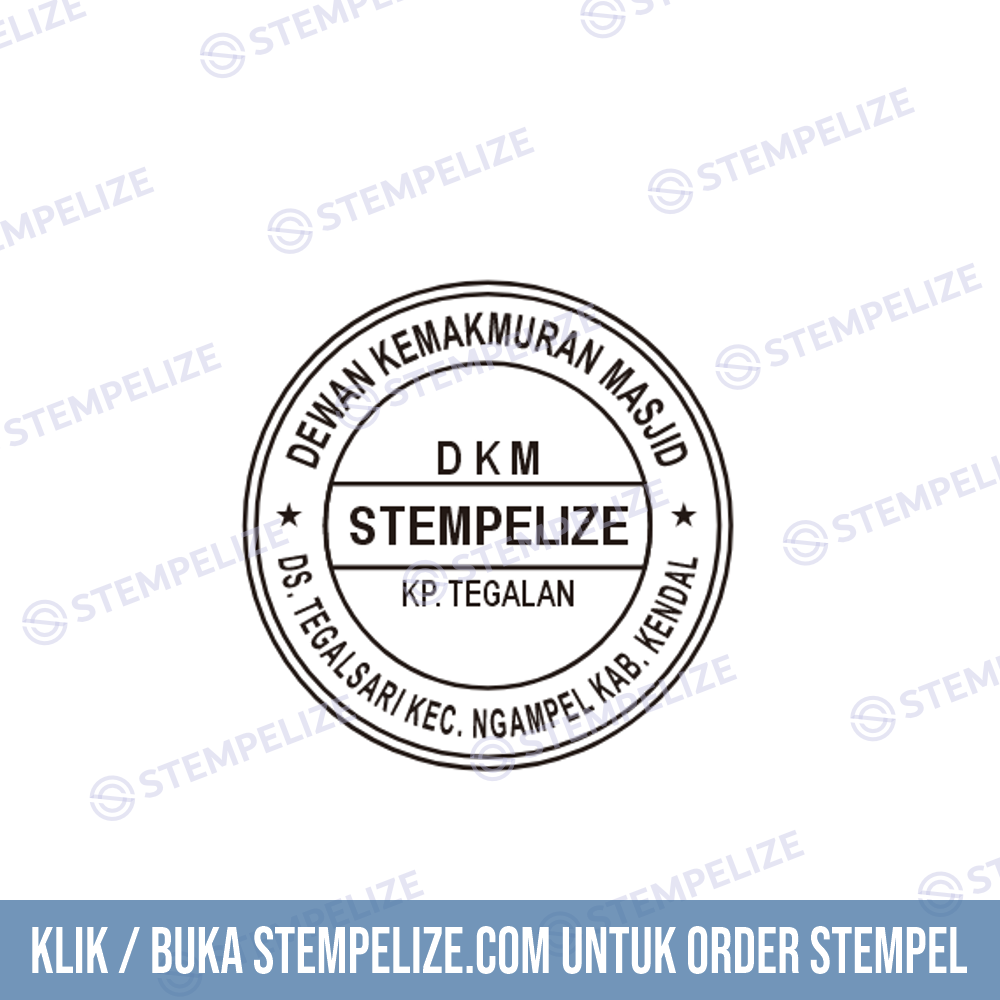 Contoh Stempel Masjid / Musholla / DKM / Takmir / PHBI / Remaja Masjid