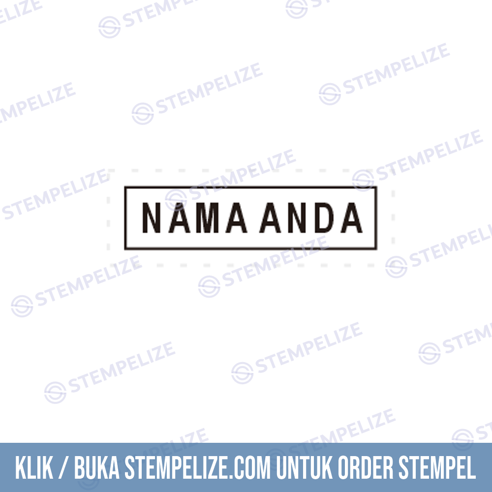 Contoh Stempel Nama Pribadi dan Nomor HP