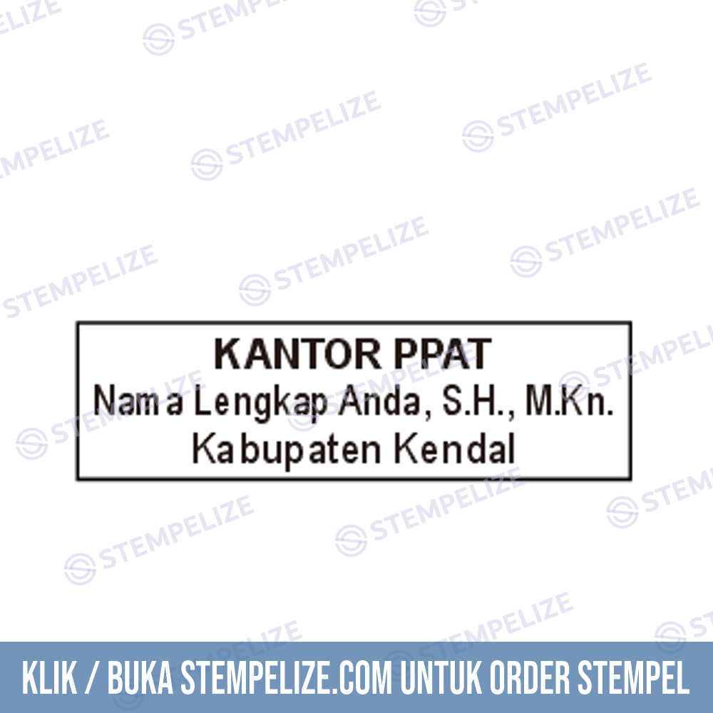 Stempel Notaris dan PPAT Lengkap