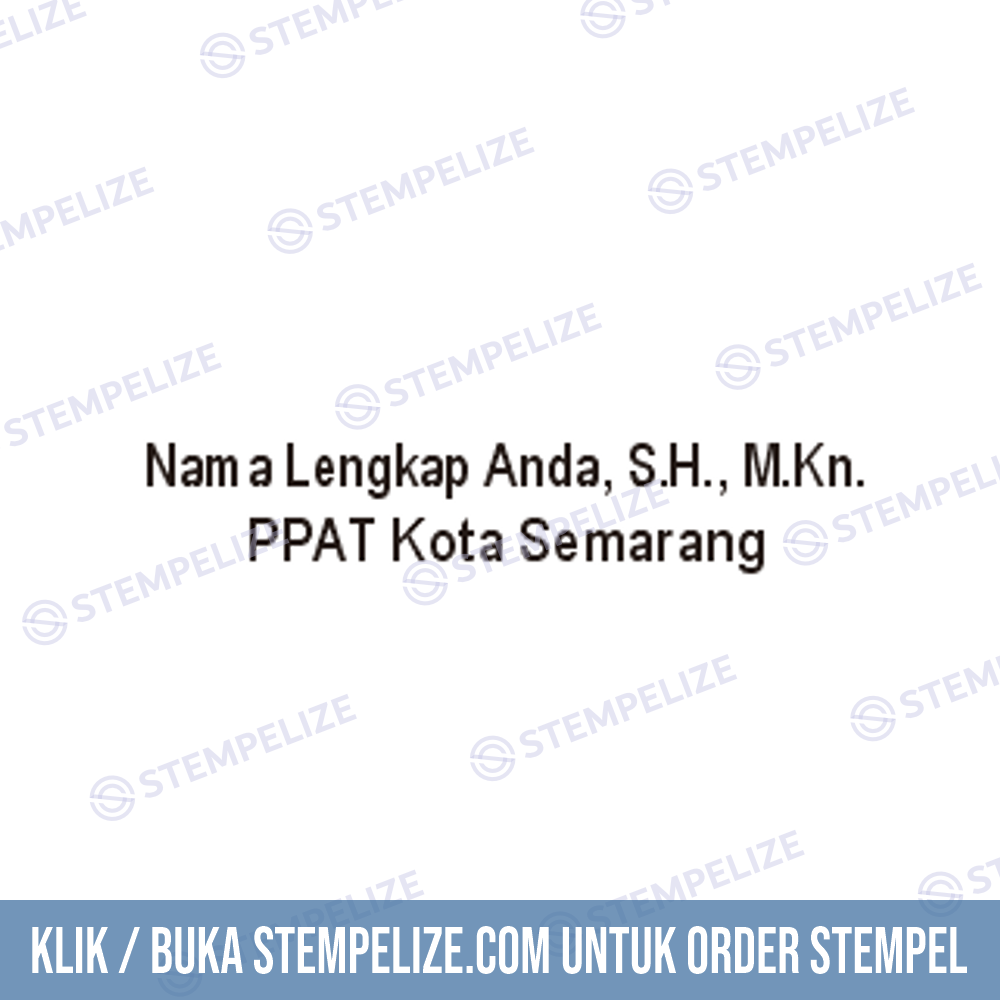 Stempel Notaris dan PPAT Lengkap