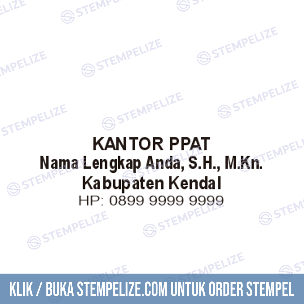 Stempel Notaris dan PPAT Lengkap