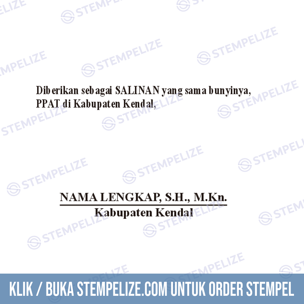 Stempel Notaris dan PPAT Lengkap