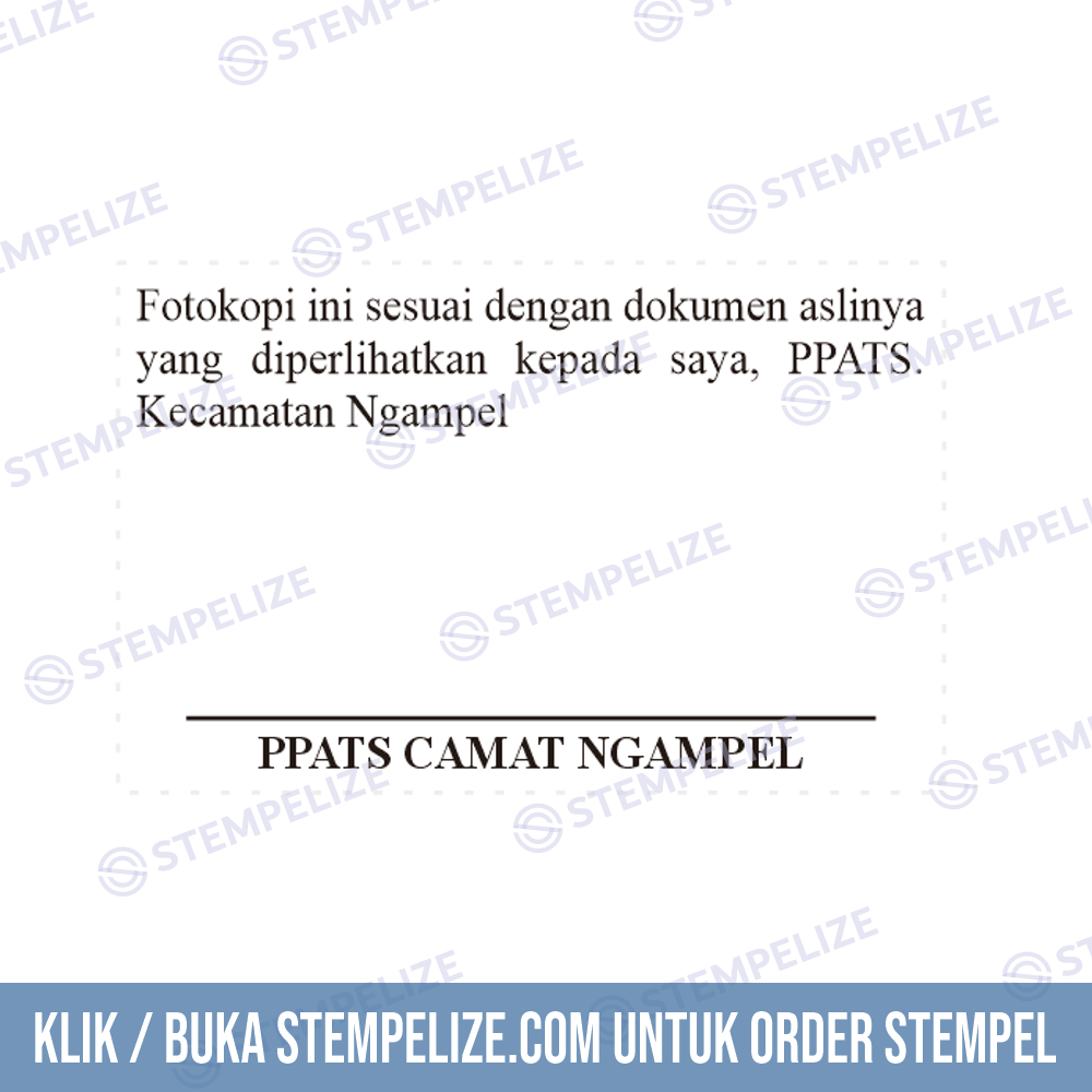 Stempel Notaris dan PPAT Lengkap