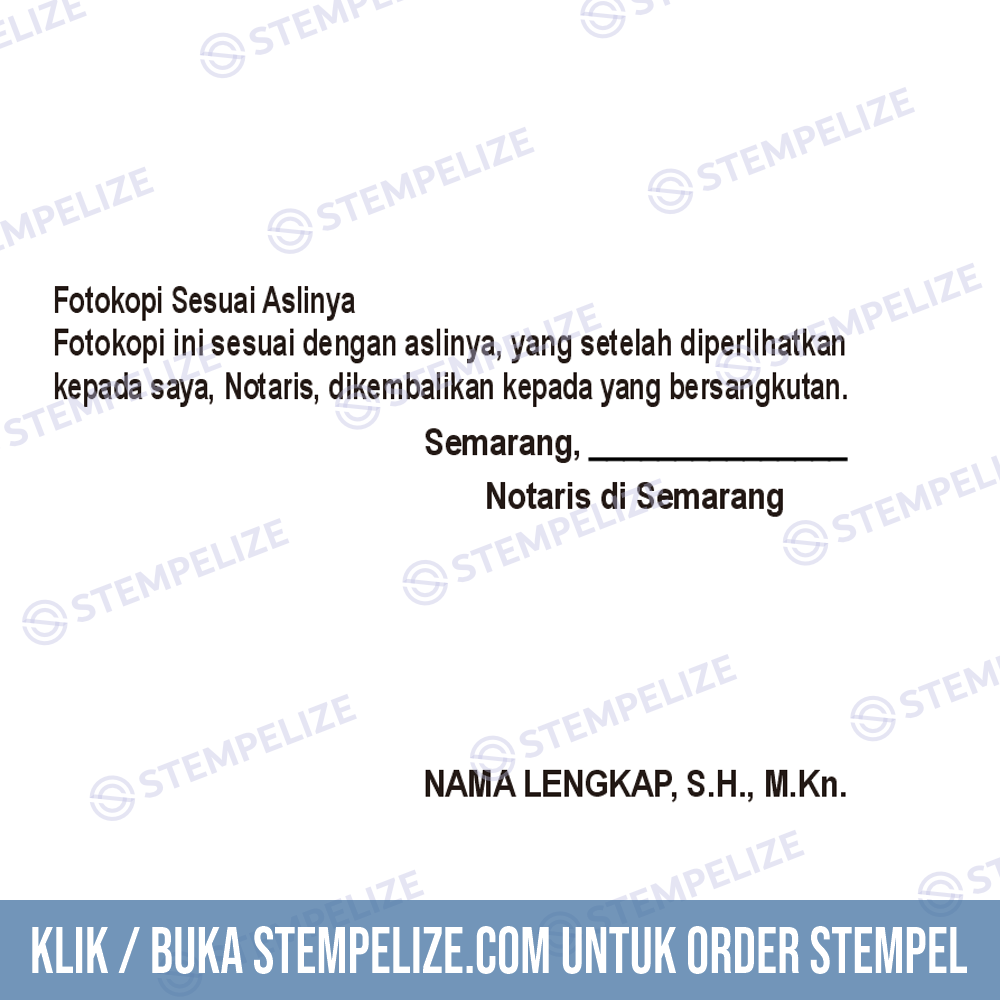 Stempel Notaris dan PPAT Lengkap