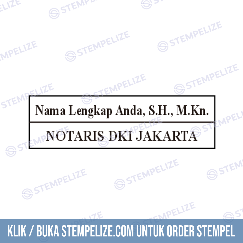 Stempel Notaris dan PPAT Lengkap