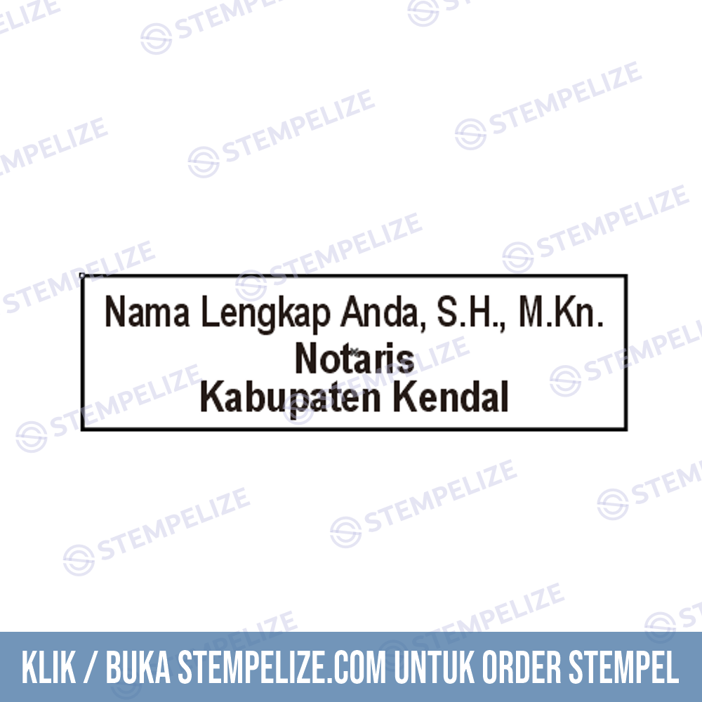 Stempel Notaris dan PPAT Lengkap