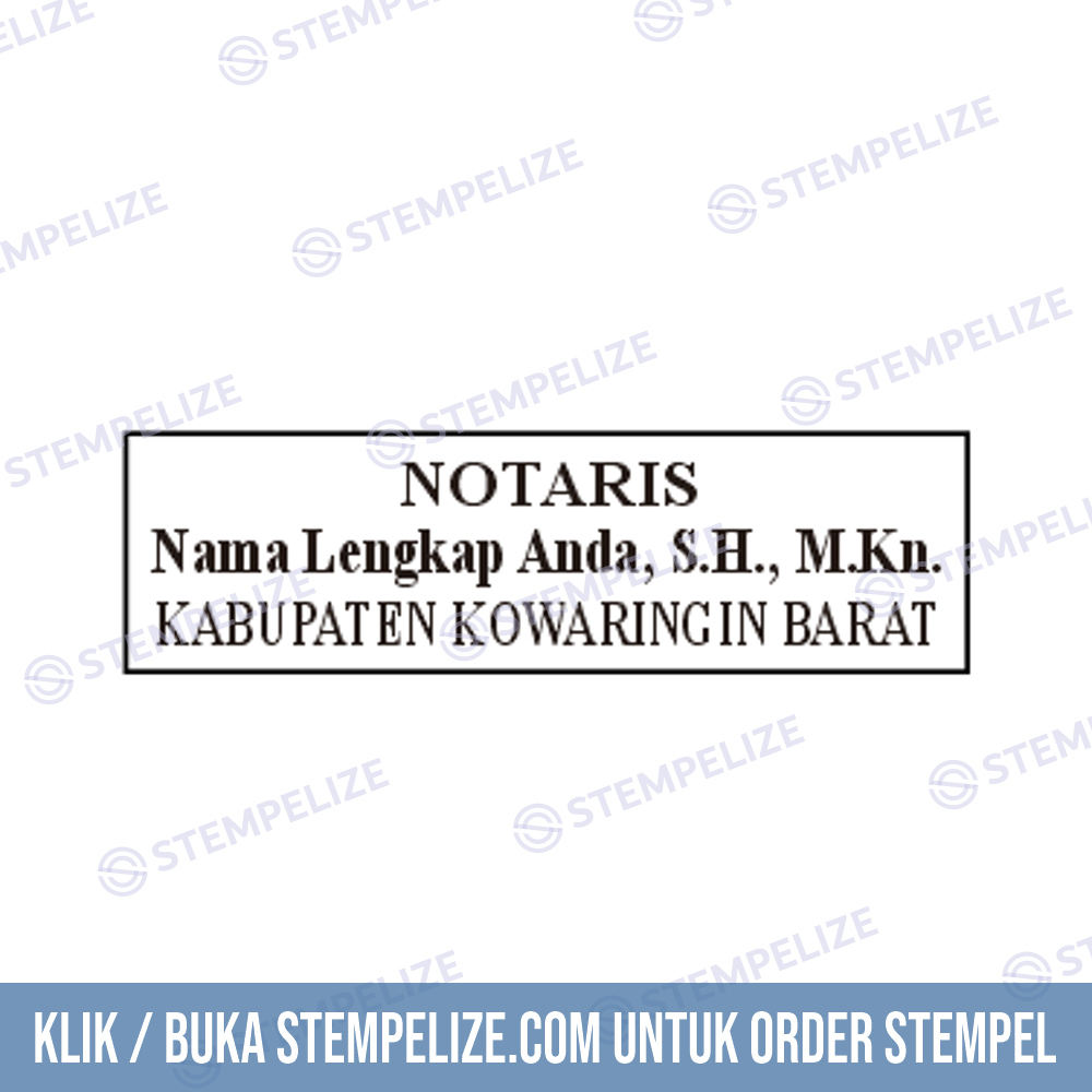 Stempel Notaris dan PPAT Lengkap