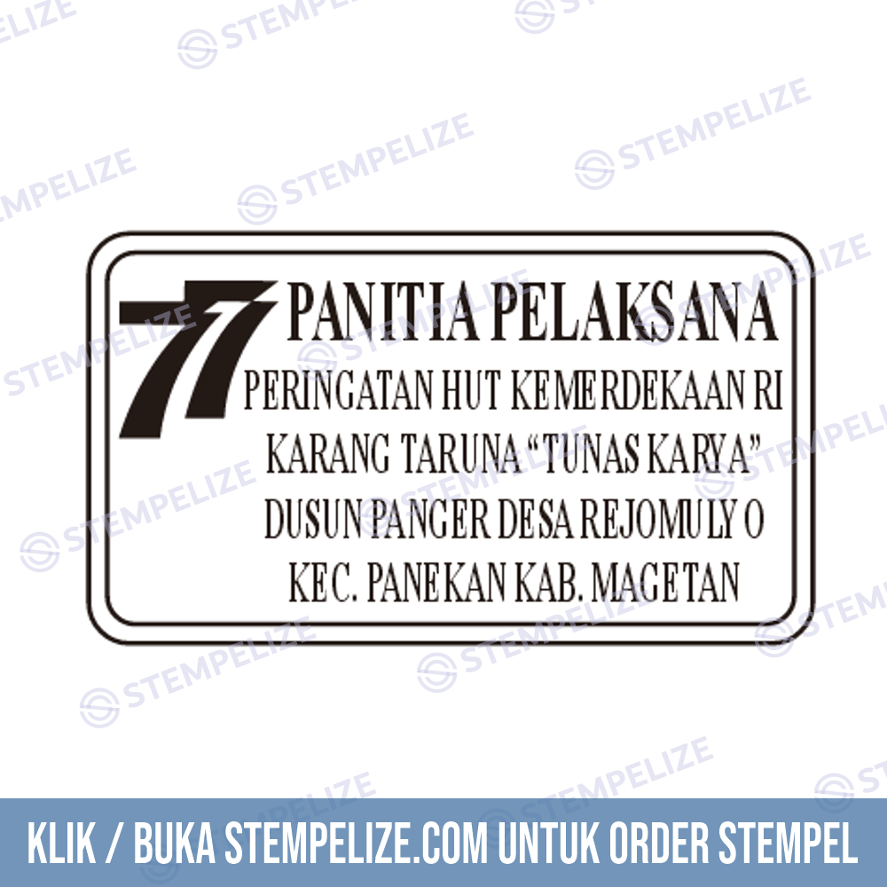 Contoh Stempel Panitia Pelaksana