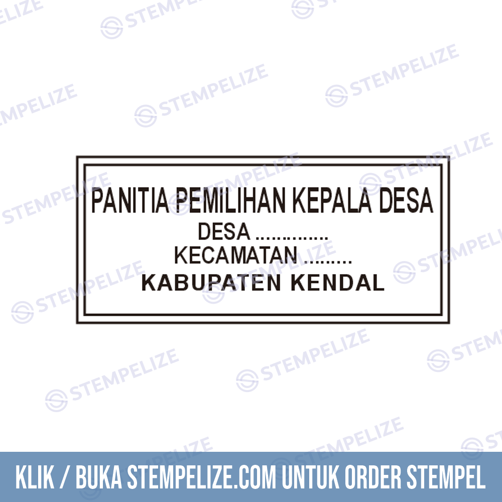 Contoh Stempel Panitia Pemilihan Kepala Desa / Pilkades