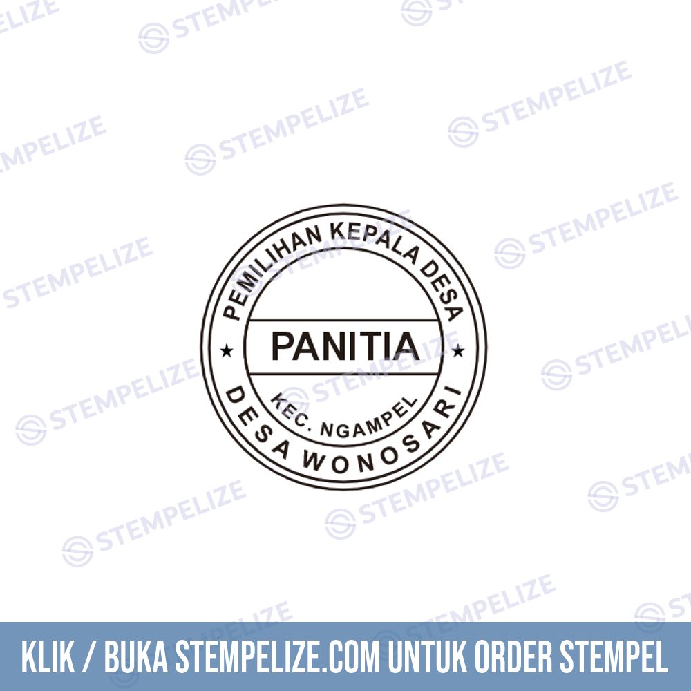 Contoh Stempel Panitia Pemilihan Kepala Desa / Pilkades