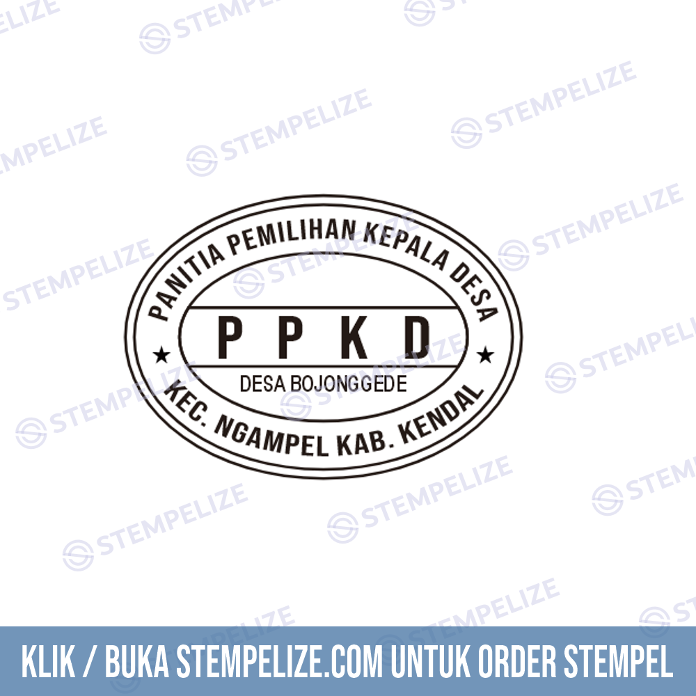 Contoh Stempel Panitia Pemilihan Kepala Desa / Pilkades