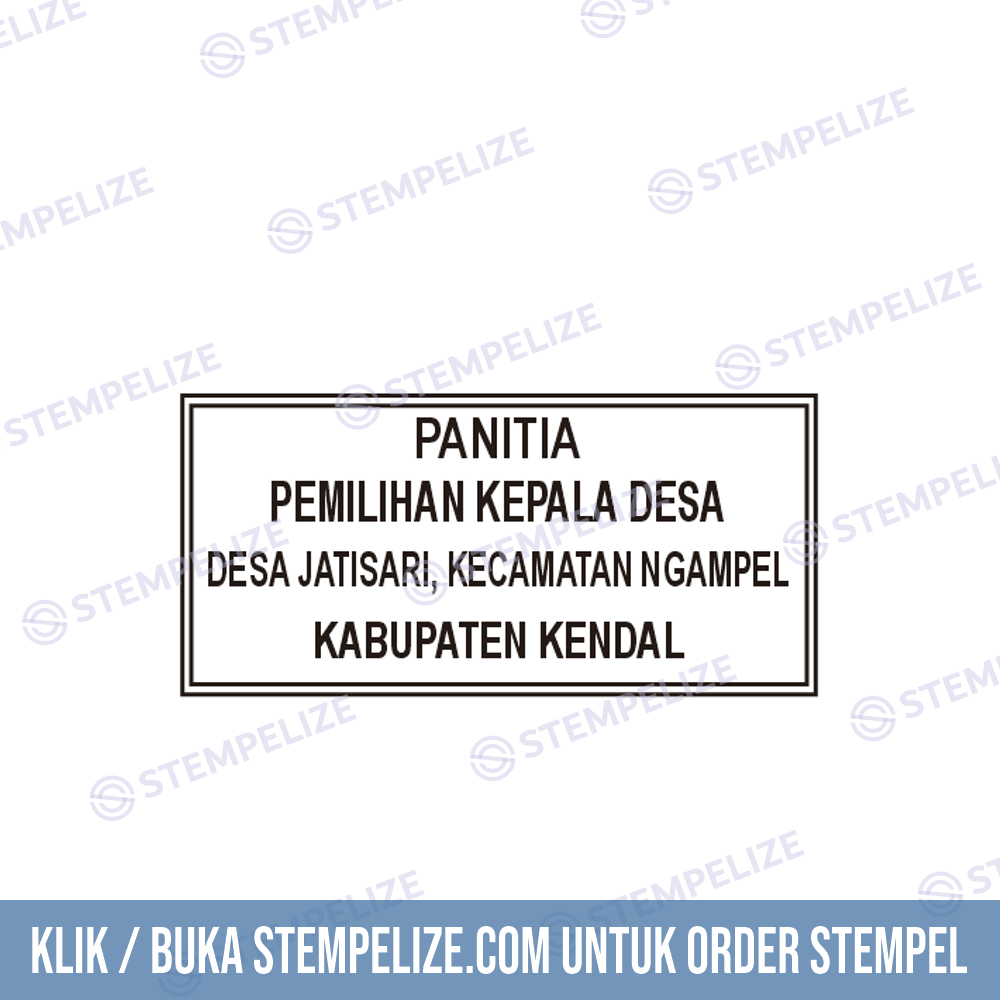 Contoh Stempel Panitia Pemilihan Kepala Desa / Pilkades