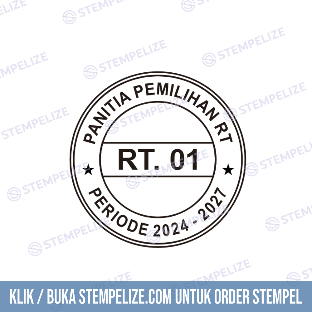 Contoh Stempel Panitia Pemilihan RT
