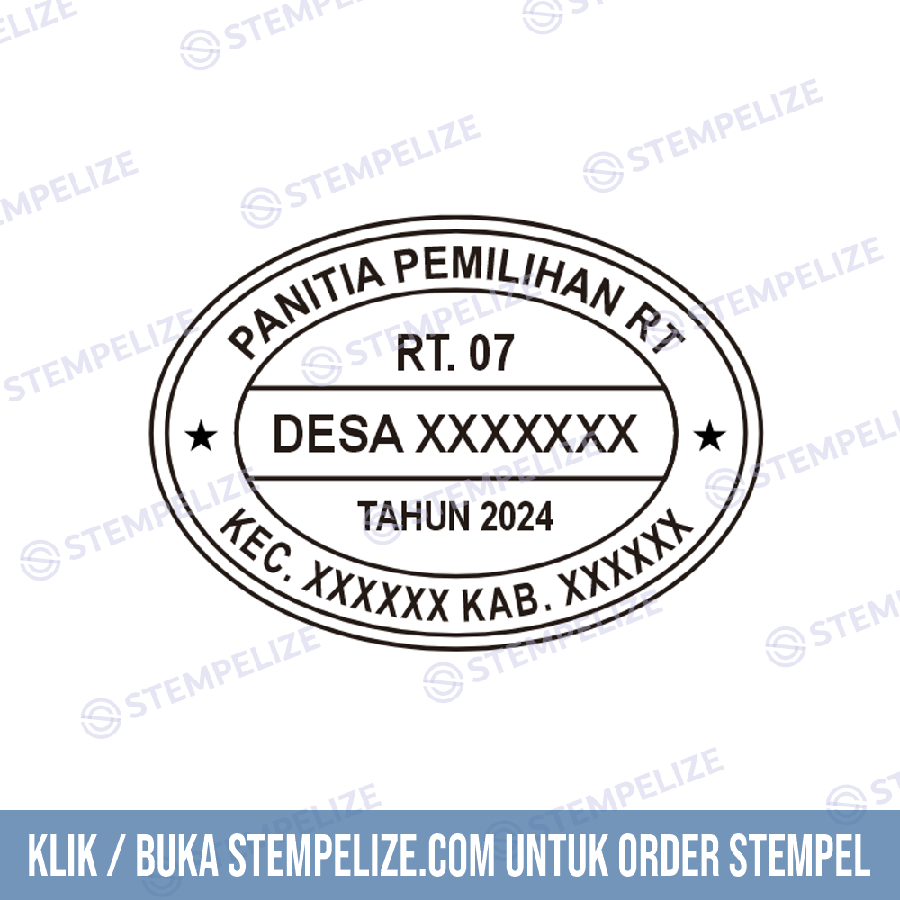 Contoh Stempel Panitia Pemilihan RT