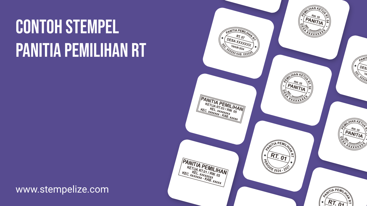 Contoh Stempel Panitia Pemilihan RT