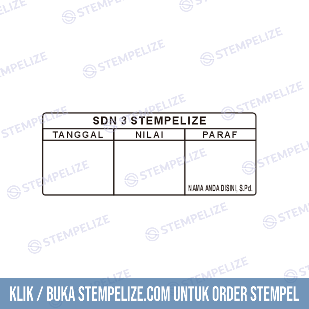 Contoh Stempel Penilaian Guru / Koreksi / Reward