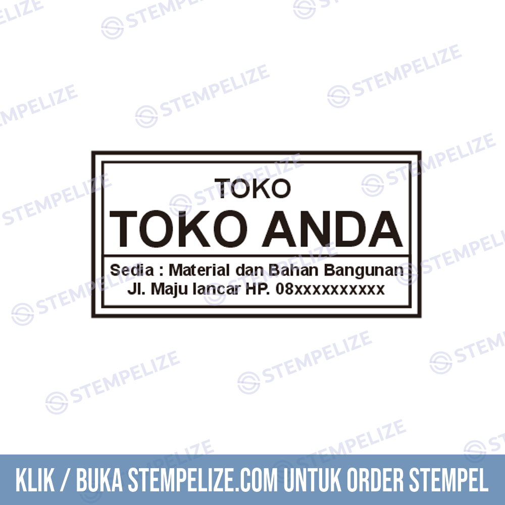 Contoh Stempel Persegi Panjang