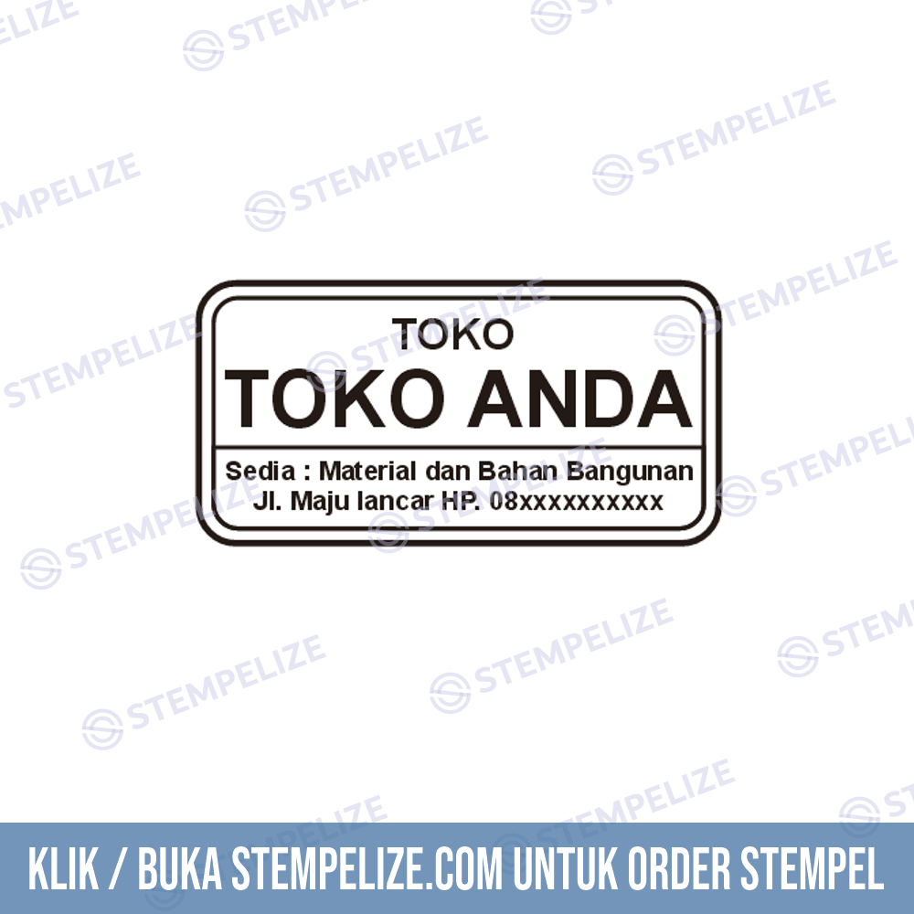 Contoh Stempel Persegi Panjang