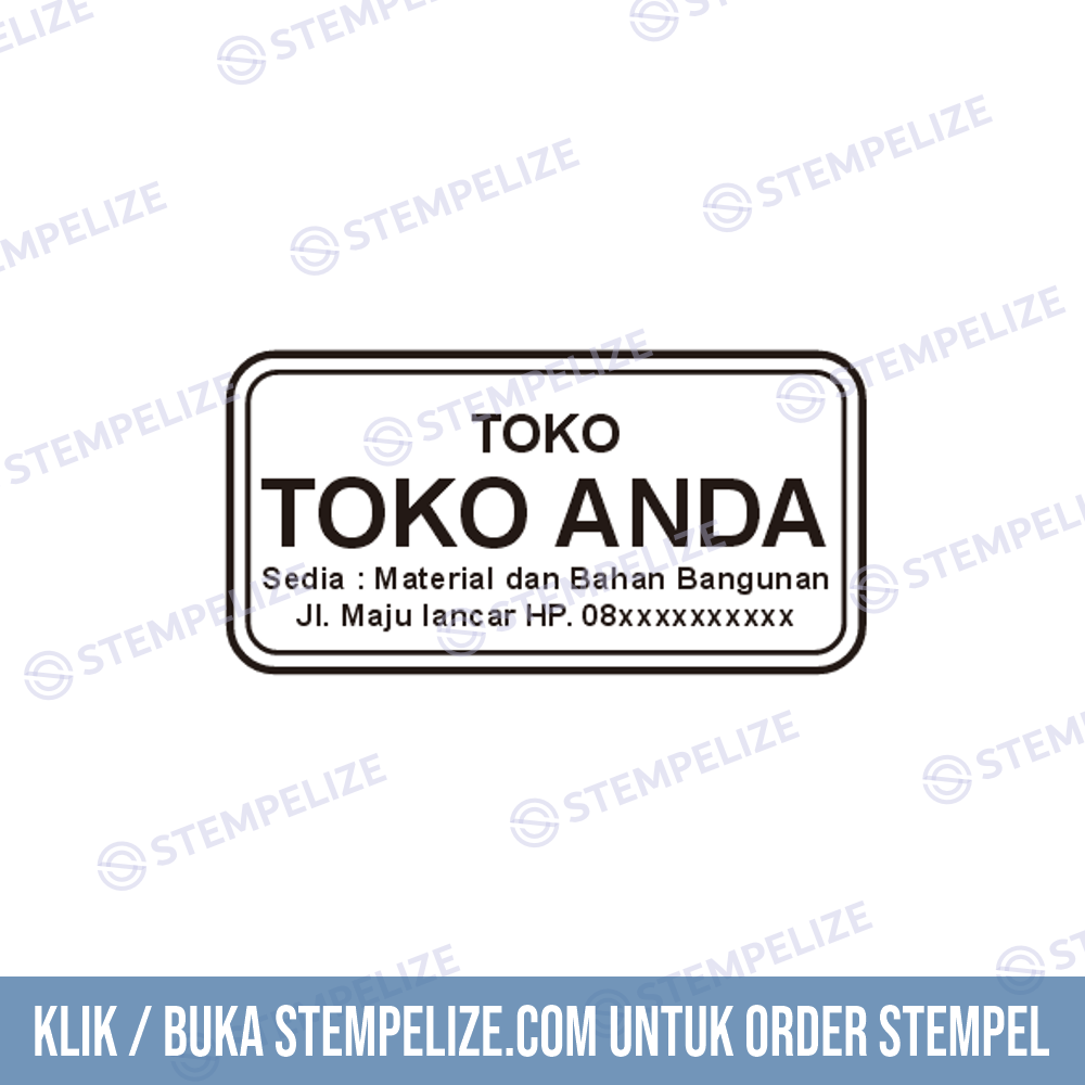 Contoh Stempel Persegi Panjang