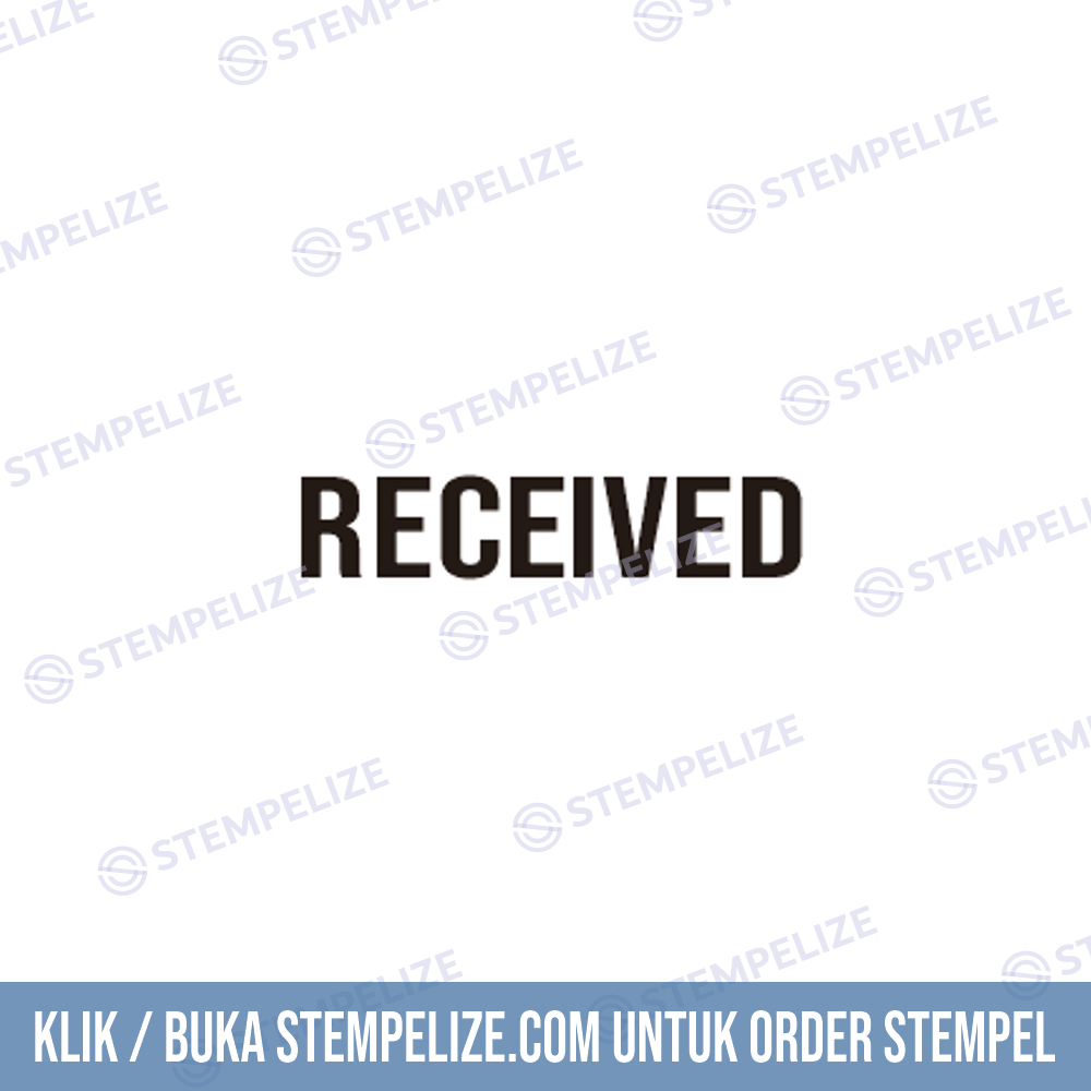 Contoh Stempel Received