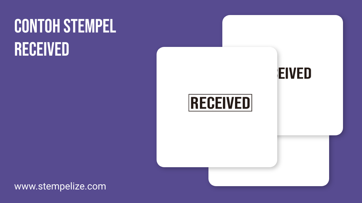 Contoh Stempel Received