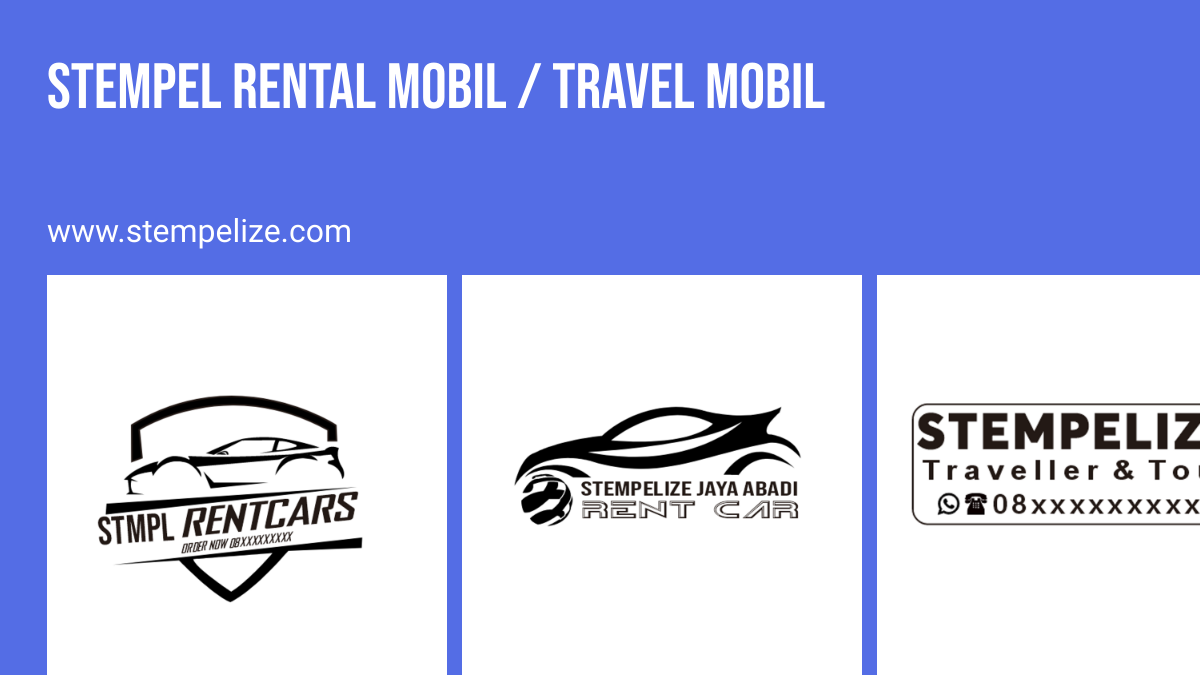 Stempel Rental Mobil / Travel Mobil