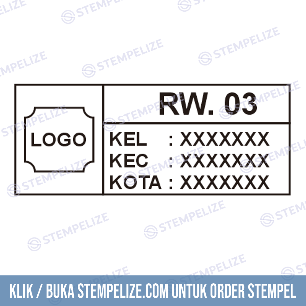 Contoh Stempel Ketua RT RW