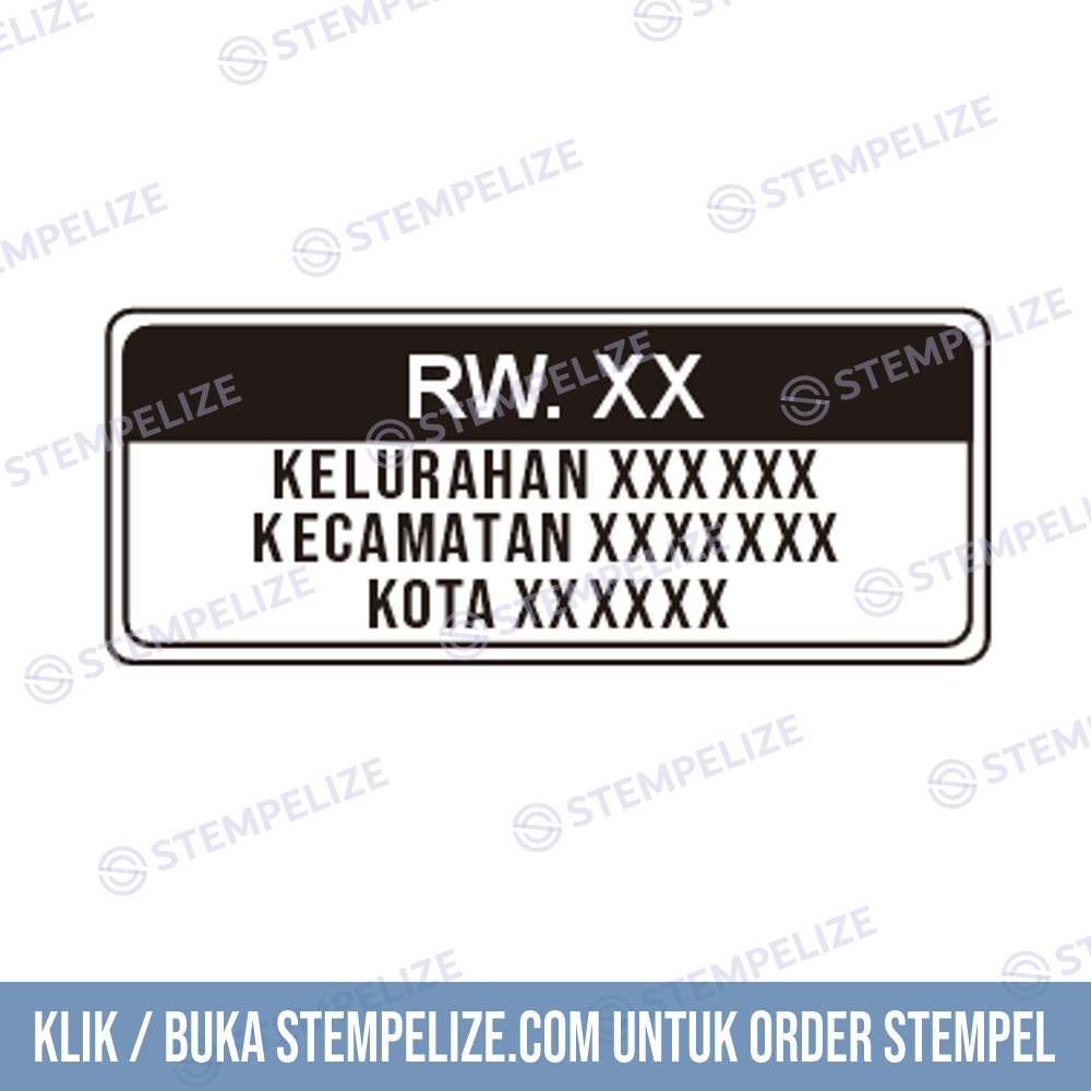 Contoh Stempel Ketua RT RW