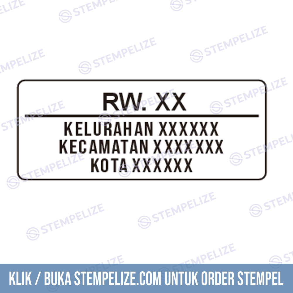 Contoh Stempel Ketua RT RW