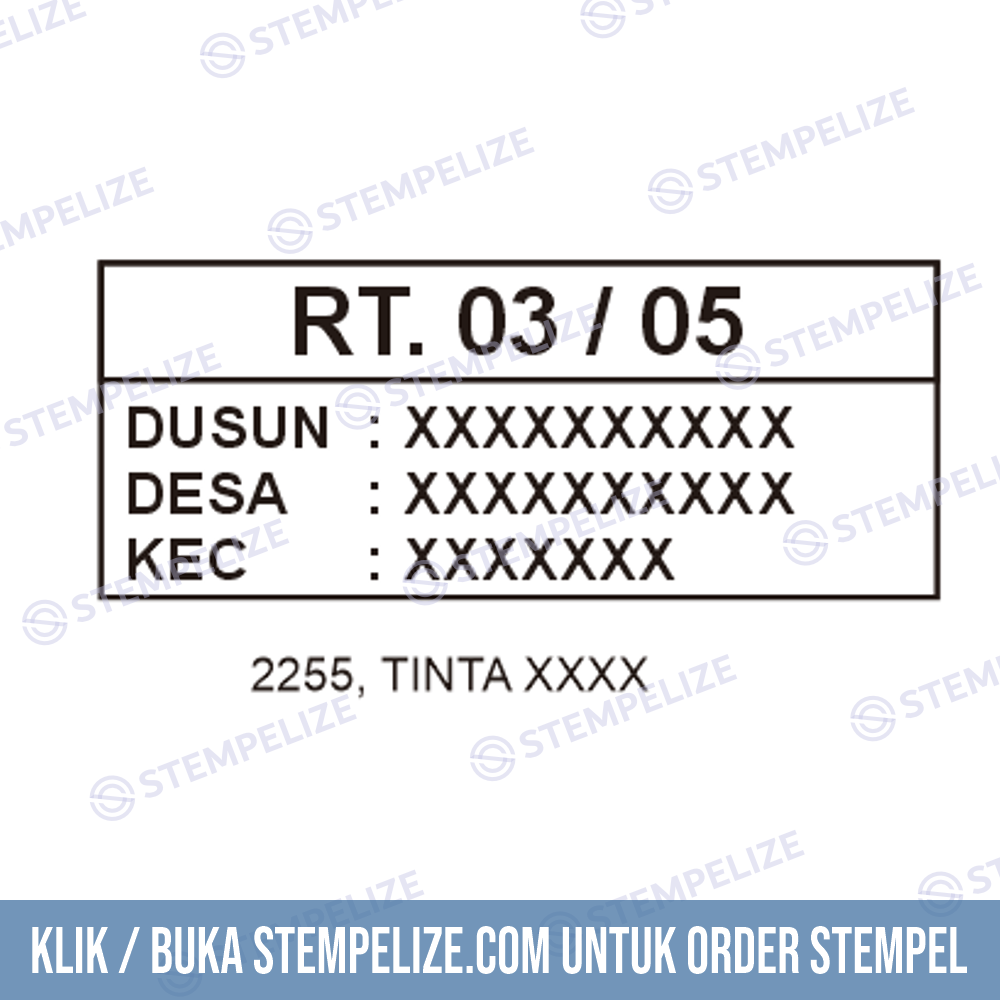 Contoh Stempel Ketua RT RW
