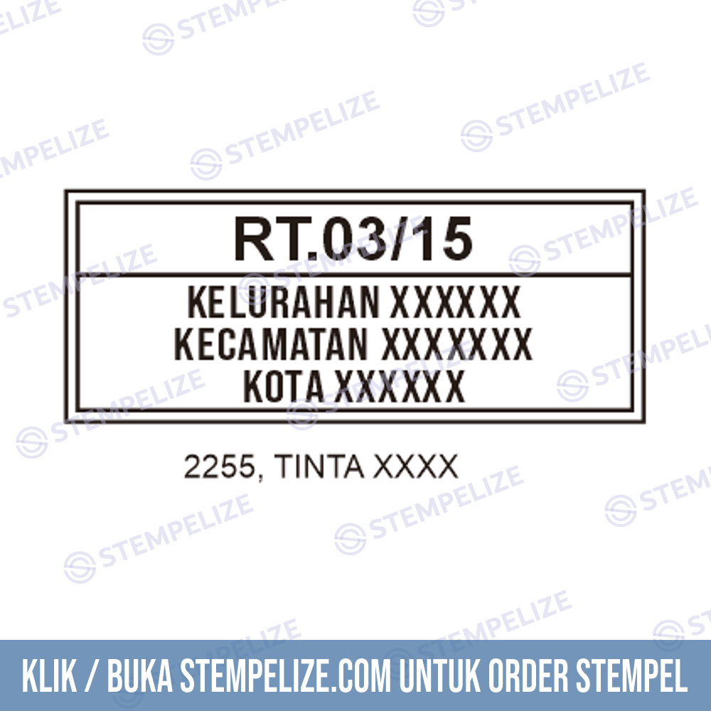 Contoh Stempel Ketua RT RW