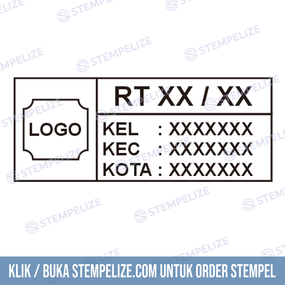 Contoh Stempel Ketua RT RW