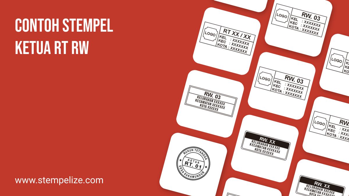 Contoh Stempel Ketua RT RW
