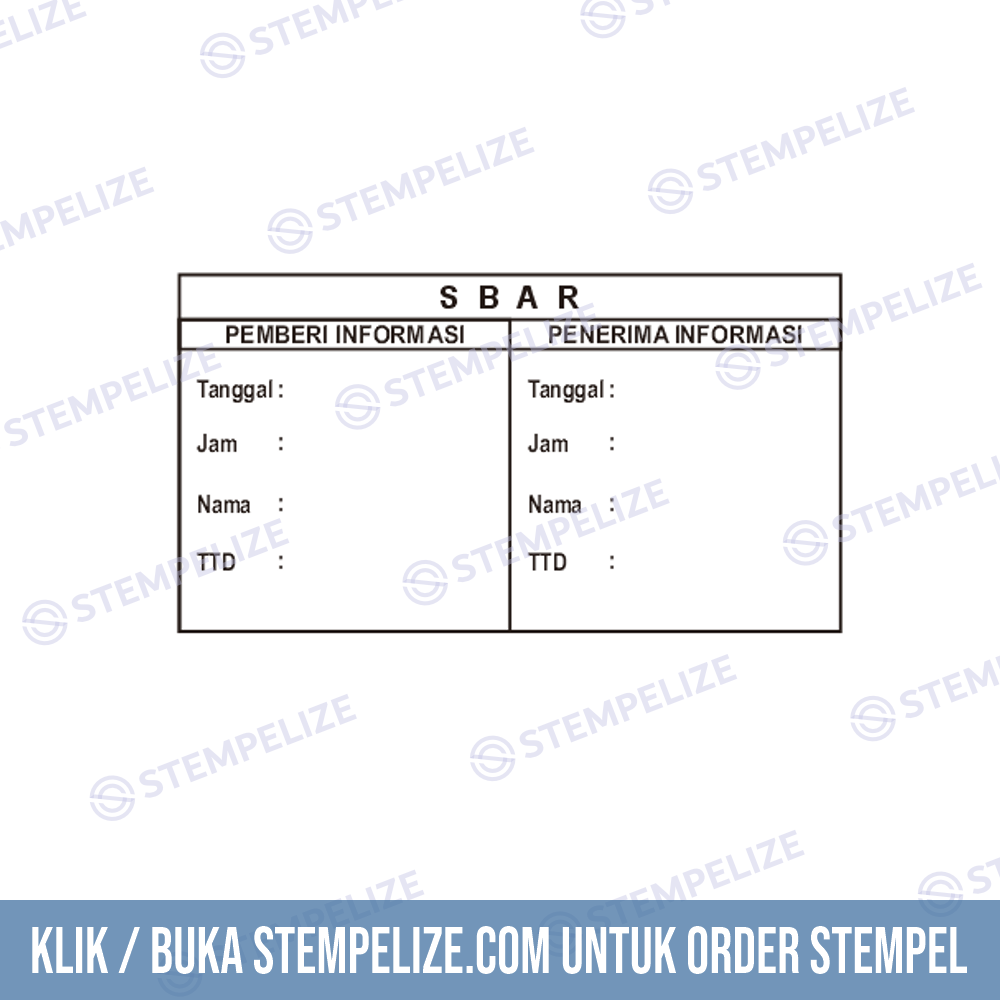 Contoh Stempel SBAR