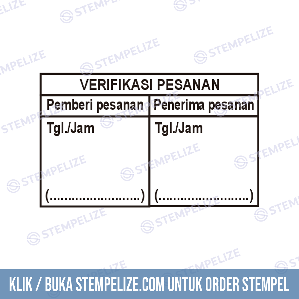 Contoh Stempel Tanda Terima Surat / Barang