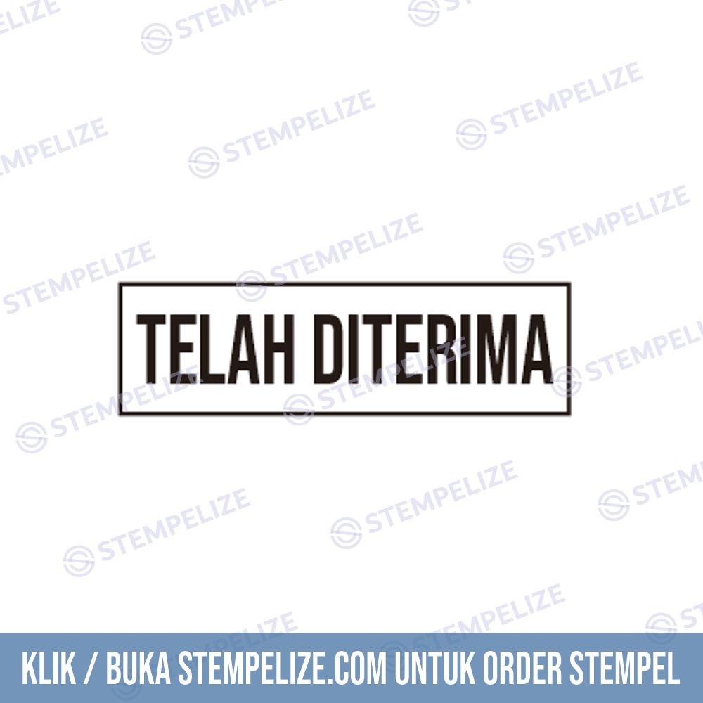 Contoh Stempel Tanda Terima Surat / Barang