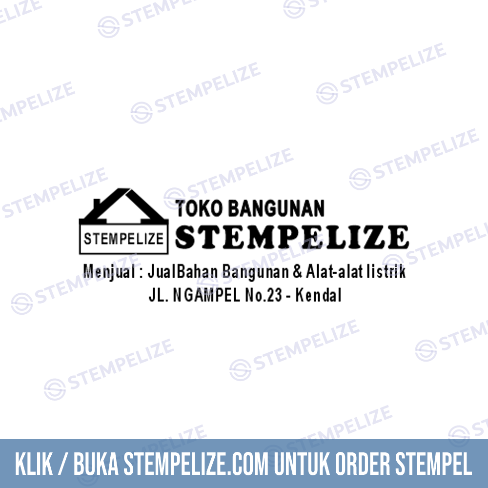 Contoh Stempel Toko Bangunan