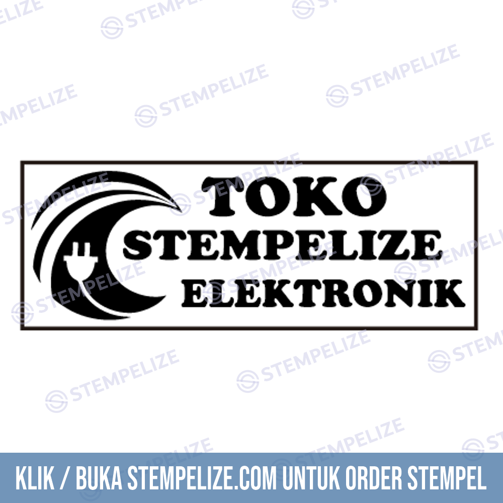 Contoh Stempel Toko Elektronik
