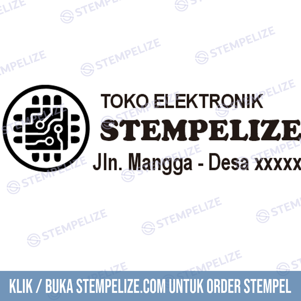 Contoh Stempel Toko Elektronik