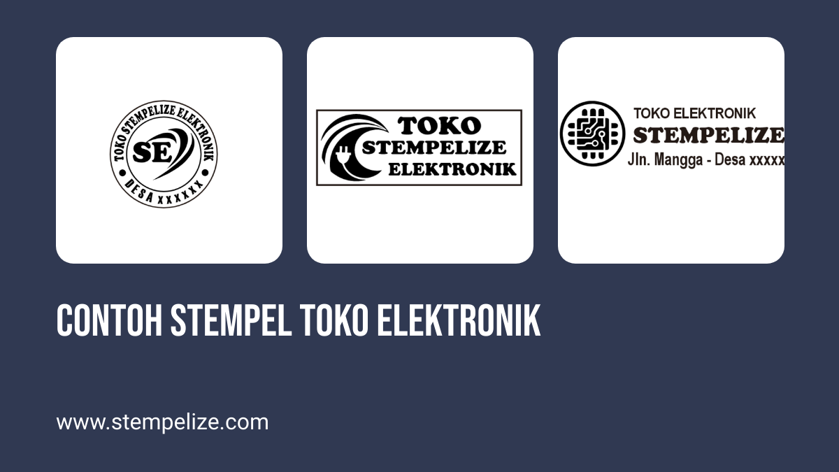 Contoh Stempel Toko Elektronik