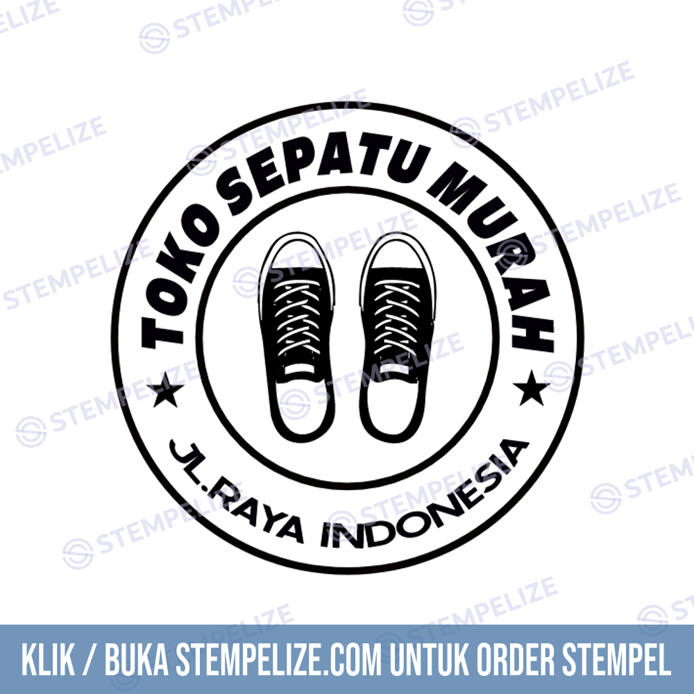 Contoh Stempel Toko Sepatu