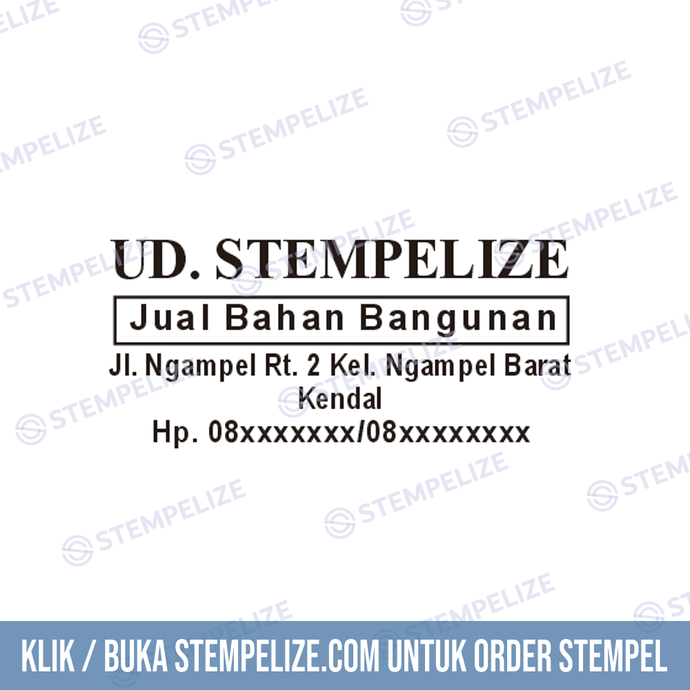 Contoh Stempel UD / Usaha Dagang
