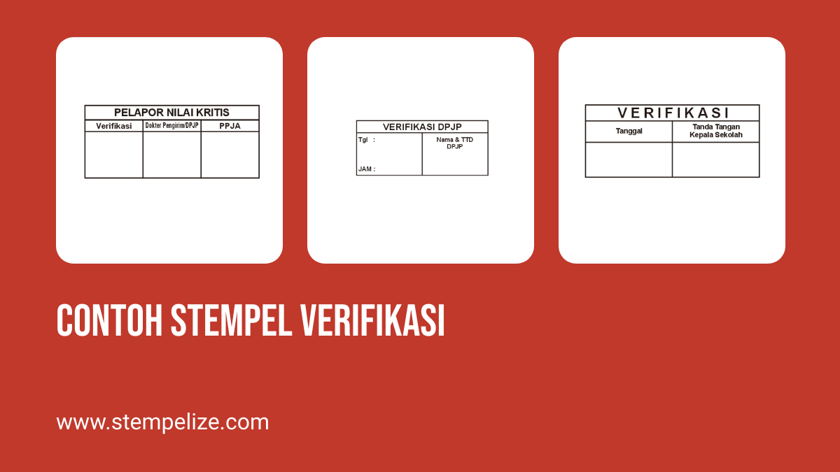 Contoh Stempel Verifikasi